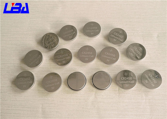 600mAh Button Cell Battery , Environment Friendly 3 Volt Lithium Coin Battery