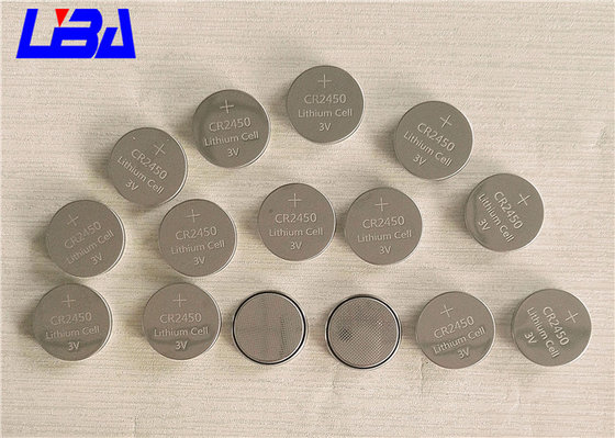 Long Life Durable CR2450 Button Battery Rechargeable 600mAh 3V