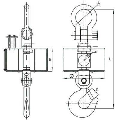 Brans Wireless Crane Scales Hanging Scales Weighing Scales with scoreboard