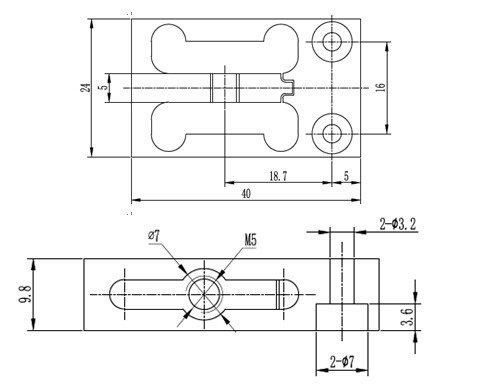 Brans High accuracy single beam weighing load cell B725