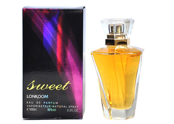 100Ml Women Sweet Custom Perfume Waterproof With Glass Bottle