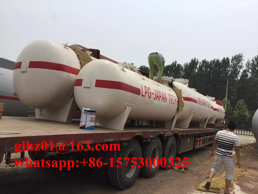 Ghana 30 Tons LPG Storage Tank Q345R Steel Made Ground Type LPG Tank