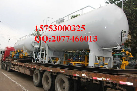 White OEM Liquefied petroleum/propane gas mobile skid mounted LPG station for Ghana
