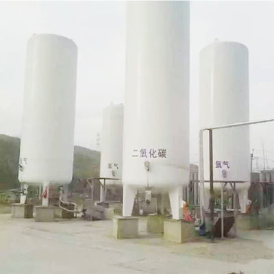 Vertical Horizontal White Cryogenic LO2 LN2 LAR Storage Tank with Double Layer