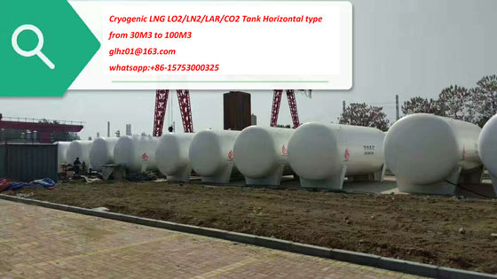CFW-30/0.8 Horizontal Stainless Steel White LNG Tank with 30m3