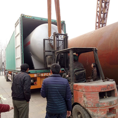 Vietnam 10MT 25M3 Ground Gas Station Used LPG Tank Silver Storage Tank