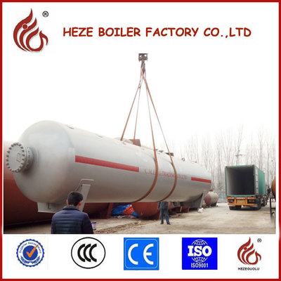 Vietnam 10MT 25M3 Ground Gas Station Used LPG Tank Silver Storage Tank