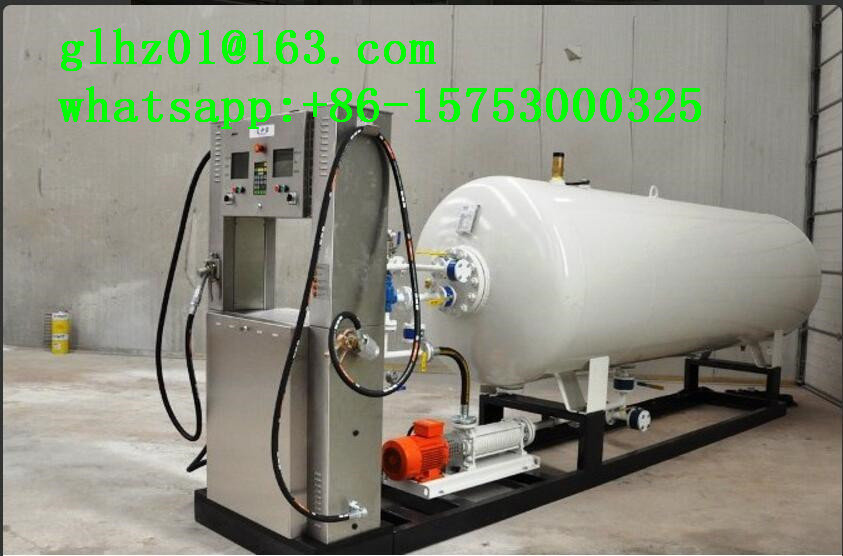 White OEM Liquefied petroleum/propane gas mobile skid mounted LPG station for Ghana