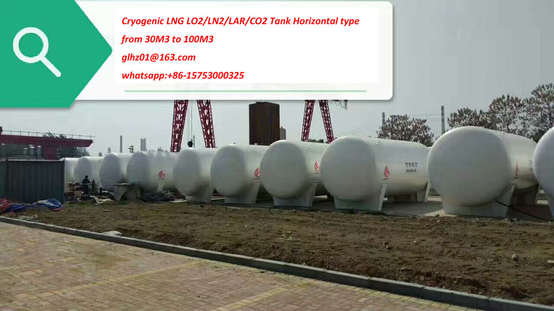 CFW-30/0.8 Horizontal Stainless Steel White LNG Tank with 30m3