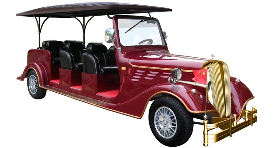 Electric clasic car, electric vintage car, electric sightseeing bus, electric passanger car, electric shuttle bus
