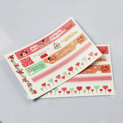 custom printed adhesive tape 2016 new die cut washi tape for diy decoration