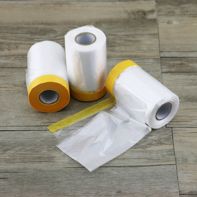 round adhesive tape masking film for auto spray painting,home/furniture duct protection