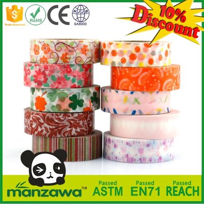 Fashionable and Easy to use custom printed washi tape for masking tape at reasonable prices
