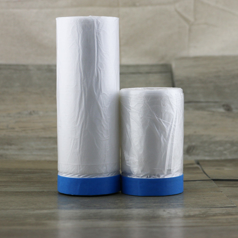 round adhesive tape masking film for auto spray painting,home/furniture duct protection