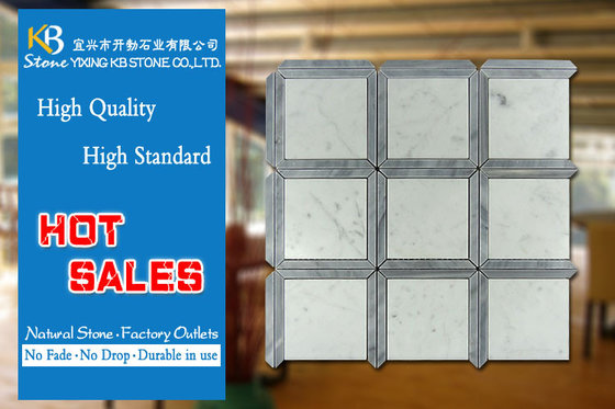 Counter Top Fireplace Surround Marble Mosaic Tiles Ming Green Beige Travertine