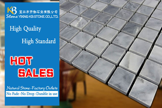 Square Shaped Mosaic Backsplash Tile Pink Mosaic Tiles Fiber Mesh