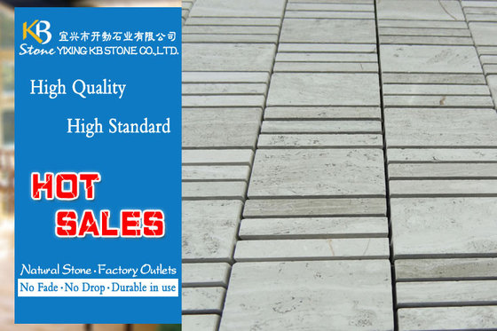 Wooden Grey Long Square Strip Mosaic Tiles 305 x 305mm 10mm Thickness