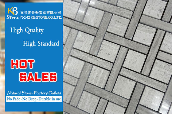 Top Rated Grey Bathroom Tiles Pool Mosaic Tiles 12x12 Inch Fiber Mesh