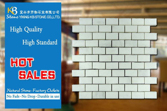 Professional Subway Marble Mosaic Tiles Interior Exterior CE Approved