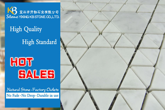 Mixed Shaped Bianco Kitchen Mosaic Tiles For Wall Floor Bathroom