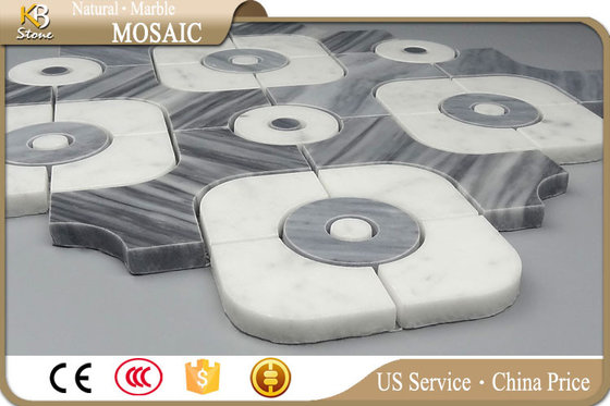 Household customized natural white carrara marble irregular shape