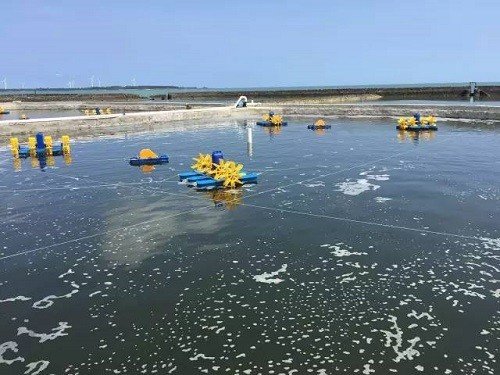 3HPLow Friction Impeller Paddle Water Wheel Aerator with Built-In Protector for Fishpond YC-2.2