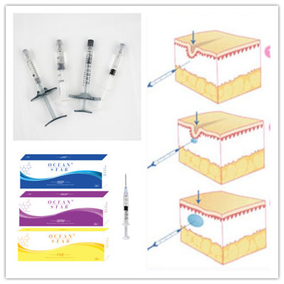 Meso 1ml/2ml/3ml Cross Linked Hyaluronic Acid Dermal Filler For face