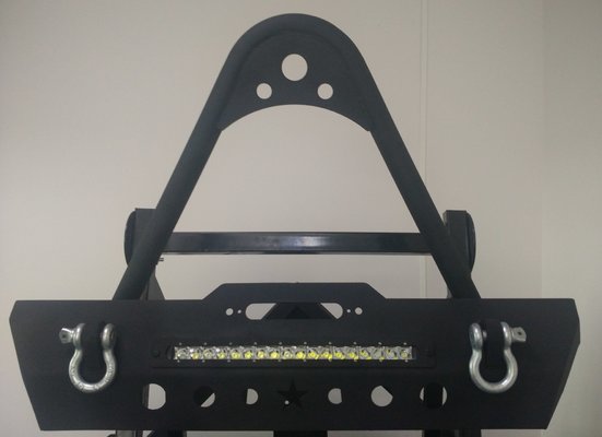 Xrj-F108high Quality Front Bumpers for Jk Jeep Wrangler/ Steel Jk Front Bumpers with LED Light