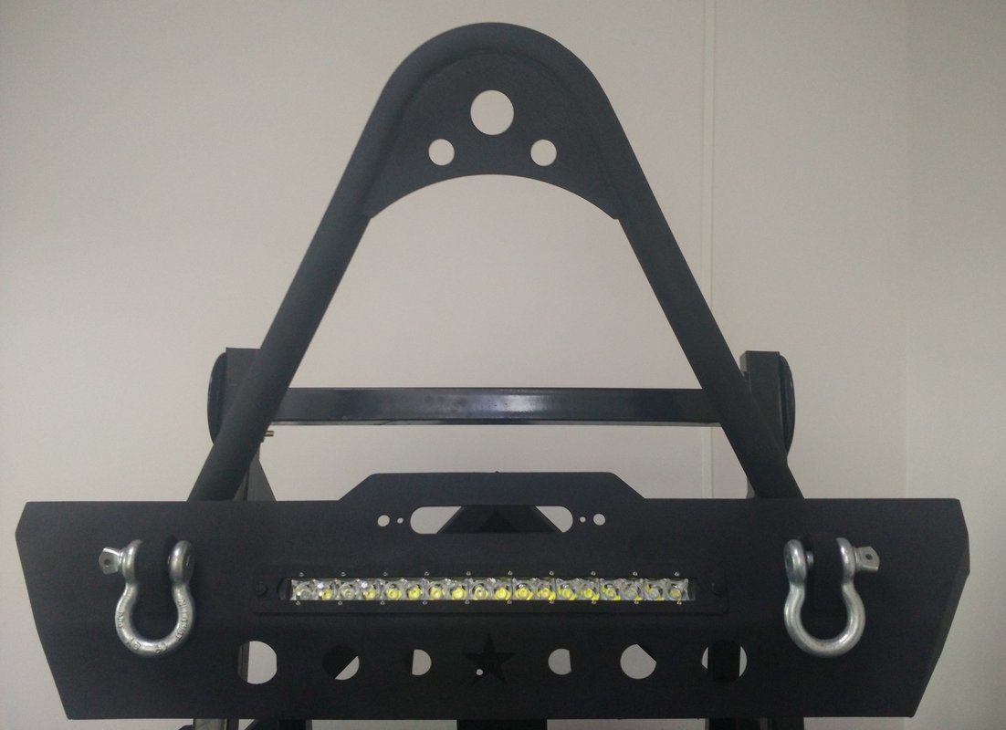Xrj-F108high Quality Front Bumpers for Jk Jeep Wrangler/ Steel Jk Front Bumpers with LED Light