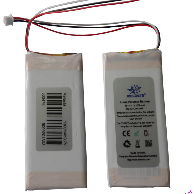 3.7V 1300mAh Polymer Li-ion Battery Pack for portable Water quality analyzer
