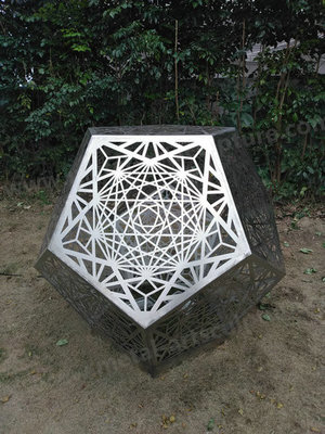 Contemporary Metal Art Sculpture , Metal Garden Sculptures For Yard Decoration