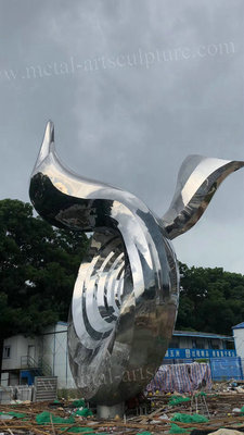 Handmade Metal Art Sculpture As Outdoor Public Decorative Statue Abstract Design