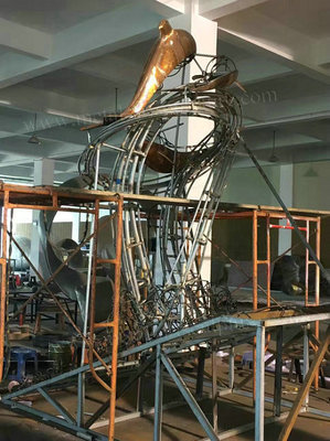 Indoor Decoration Famous Animal Sculptures , Contemporary Garden Art Sculpture
