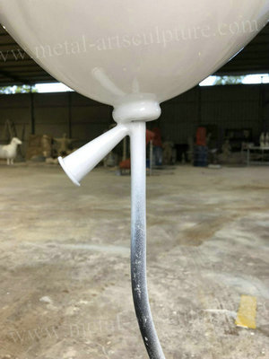 Balloon Shape Stainless Steel Sculpture / Outdoor Kinetic Sculpture For Park Theme