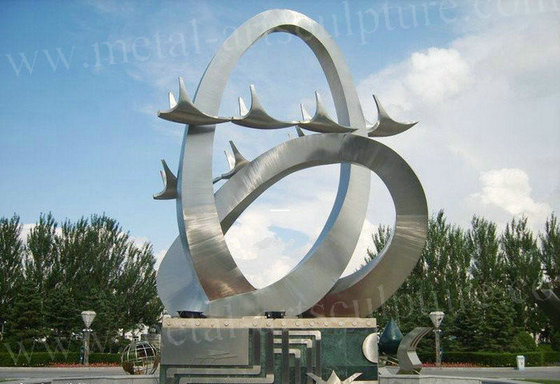 Famous Metal Circle Sculpture , Size Customized Large Garden Sculptures