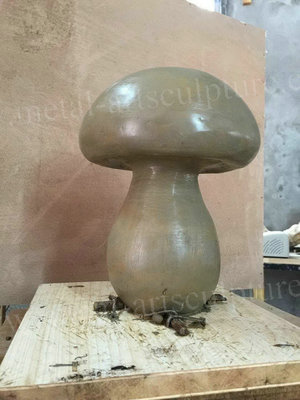 Mirror Polish Stainless Steel Sculpture Mushroom Shaped Large Outdoor Garden Statues