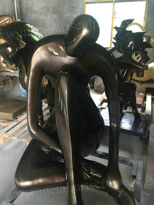 Human Shape Famous Abstract Sculpture / Home Decor Statues Sculptures