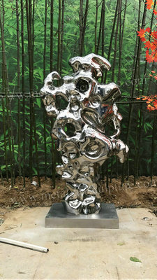 Garden Decor Abstract Metal Sculpture , Art Shape Contemporary Abstract Sculpture