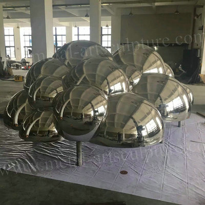 Cloud Design Modern Abstract Metal Wall Art Sculpture Natural Style Stainless Steel Statue