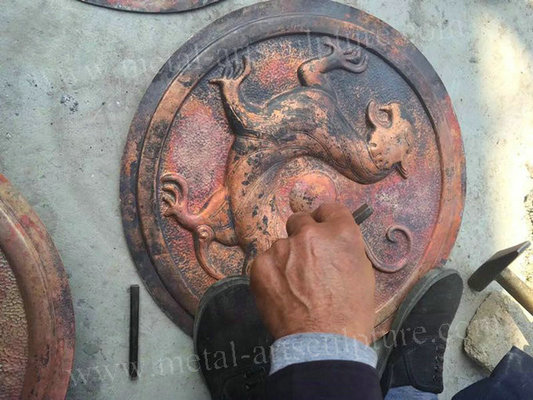 Handmade Brass Famous Relief Sculpture Size Customized Western Style Wall Ornament