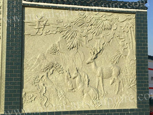 Impressive Copper Relief Sculpture , China Style Large Relief Sculpture