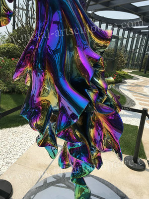 2m Height Modern Art Sculptures , Large Outdoor Metal Sculptures For Decor
