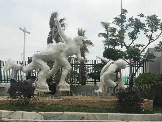 Mirror Surface Large Metal Wall Art Sculptures For Outdoor Road Decor