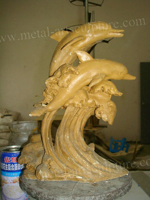 Dolphin Animal Custom Fiberglass Sculptures Garden Decor Size Customized