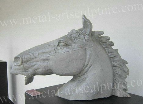 Indoor Ornaments Resin Horse Head Statue Animal Type With Art Hanging Systems