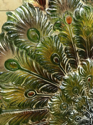 Home Decor Peacock Garden Sculpture Waterproof Weatherproof With Resin Material