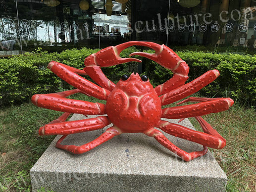 Artificial Style Crab Garden Statue Size Customized Animal Garden Ornaments