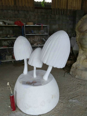 Residential Landscaping Large Outdoor Statues Custom Mushroom Sculpture For Decoration