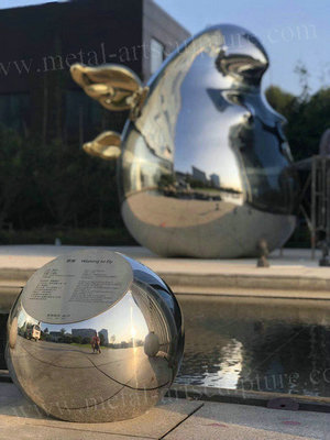 Huge Garden Ornaments Statues Western Style Modern Metal Art Sculptures For Yard