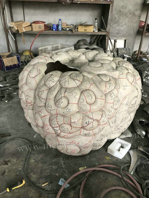 Clay Molds Home Garden Statues And Ornaments Design Ideal Metal Brain Sculpture